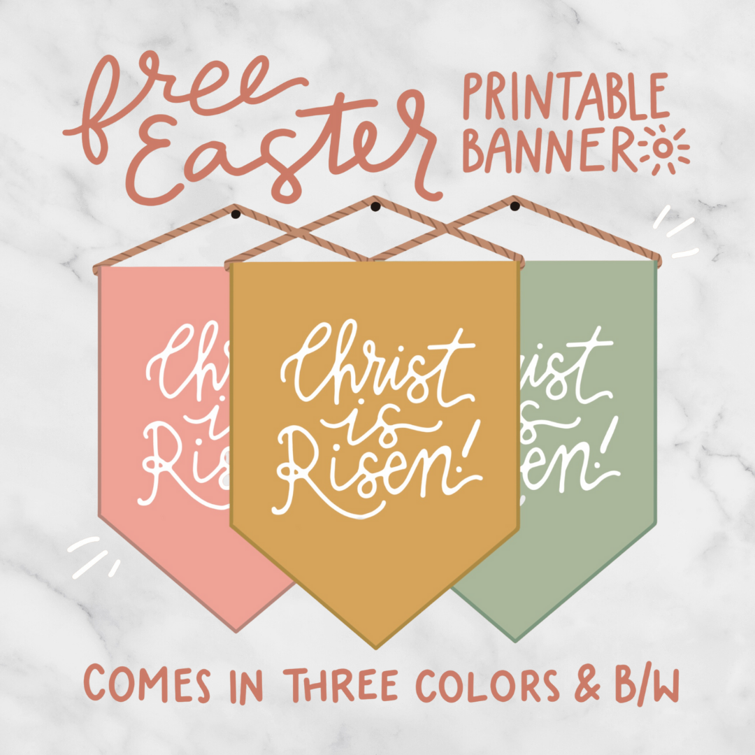 Free Printable Christian Banners & Decor from Pink Salt Riot